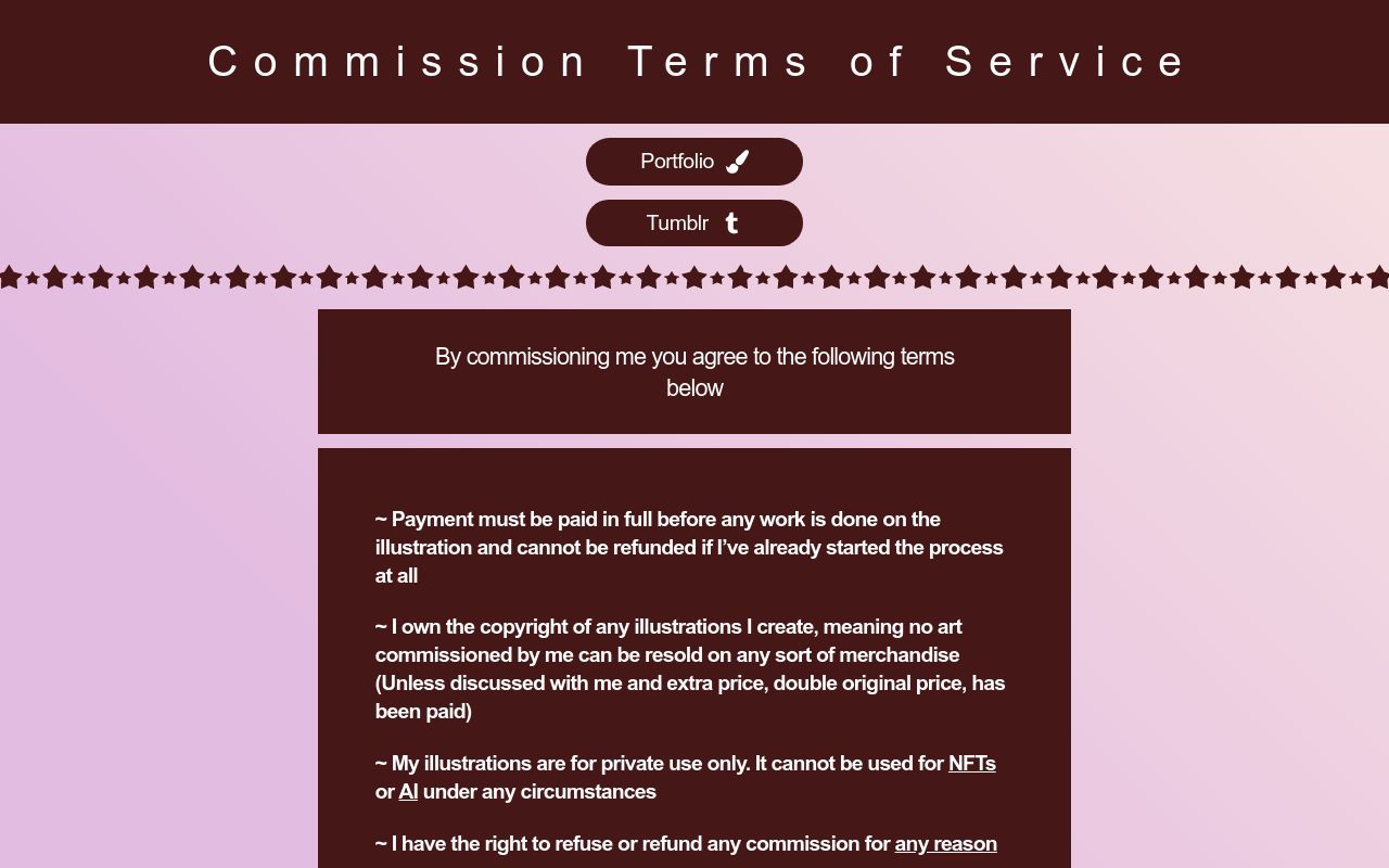 SheWolfArtz-commission TOS